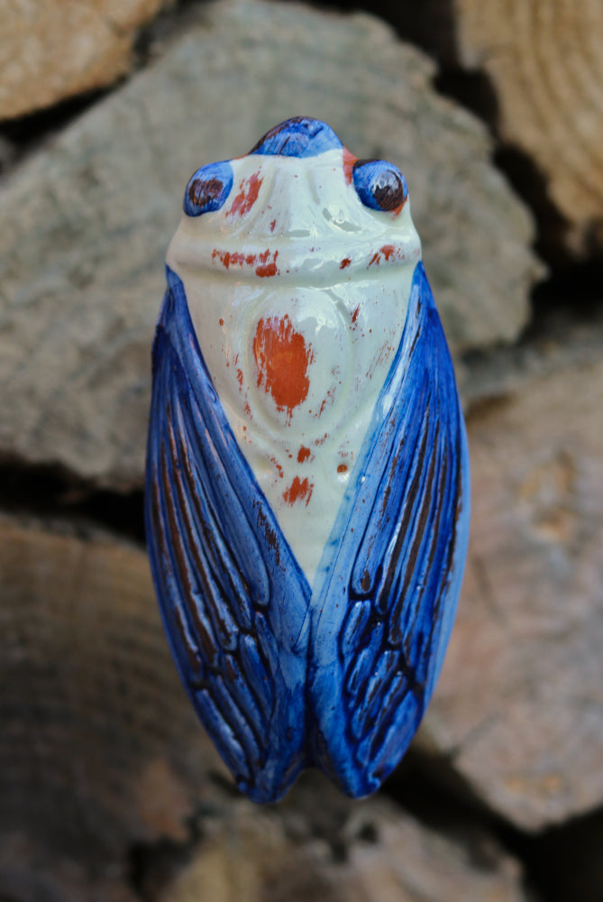 Ceramic Cicada Wall Ornament 4.5" – Ça et Là