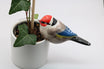 Handmade Ceramic Chickadee Bird Pot Hangers from Provence - Cera d'Art ...