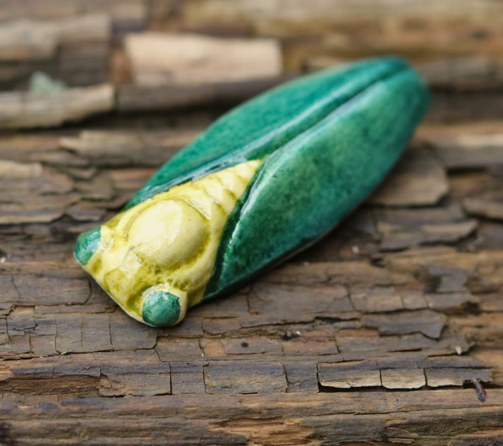 Mini Ceramic Cicada Magnet – Ça et Là