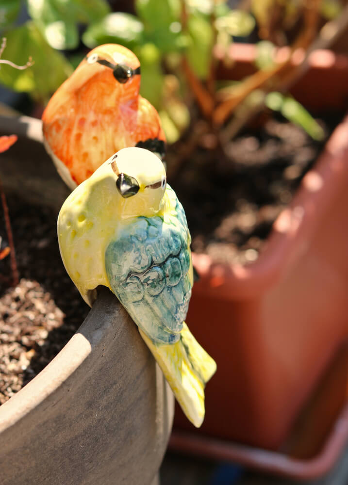 Oiseaux du Jardin - Ceramic Bird Plant Pot Hanger – Ça et Là